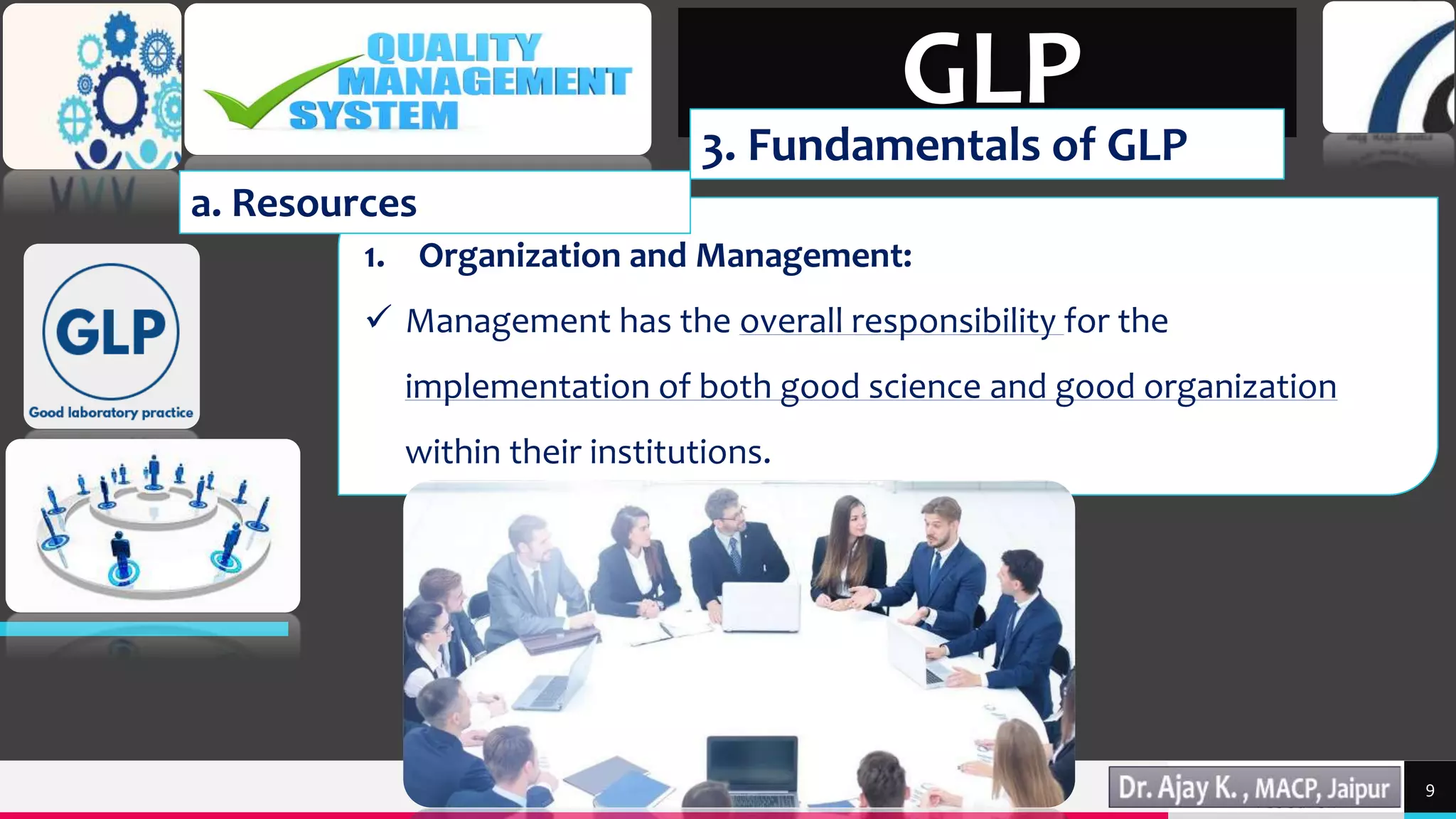 Quality management systems: Good Laboratory Practice (QMS GLP) | PPSX