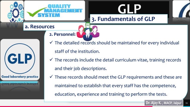 Quality management systems: Good Laboratory Practice (QMS GLP) | PPSX ...