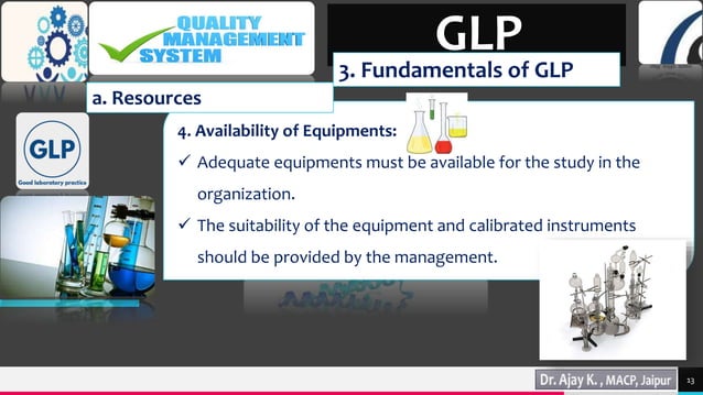 Quality management systems: Good Laboratory Practice (QMS GLP) | PPSX ...