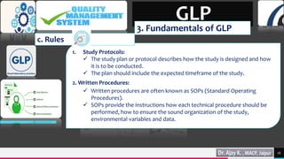 Quality management systems: Good Laboratory Practice (QMS GLP) | PPSX