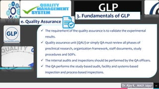 Quality management systems: Good Laboratory Practice (QMS GLP) | PPSX