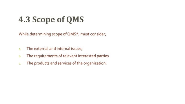 QMS 9001-2015 Quality Management System BASIC | PPT