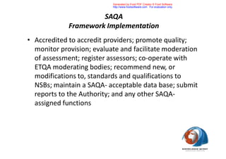 Quality Management System (QMS) for training providers | PDF