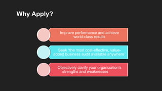 The MALCOM Baldrige national quality award | PPTX