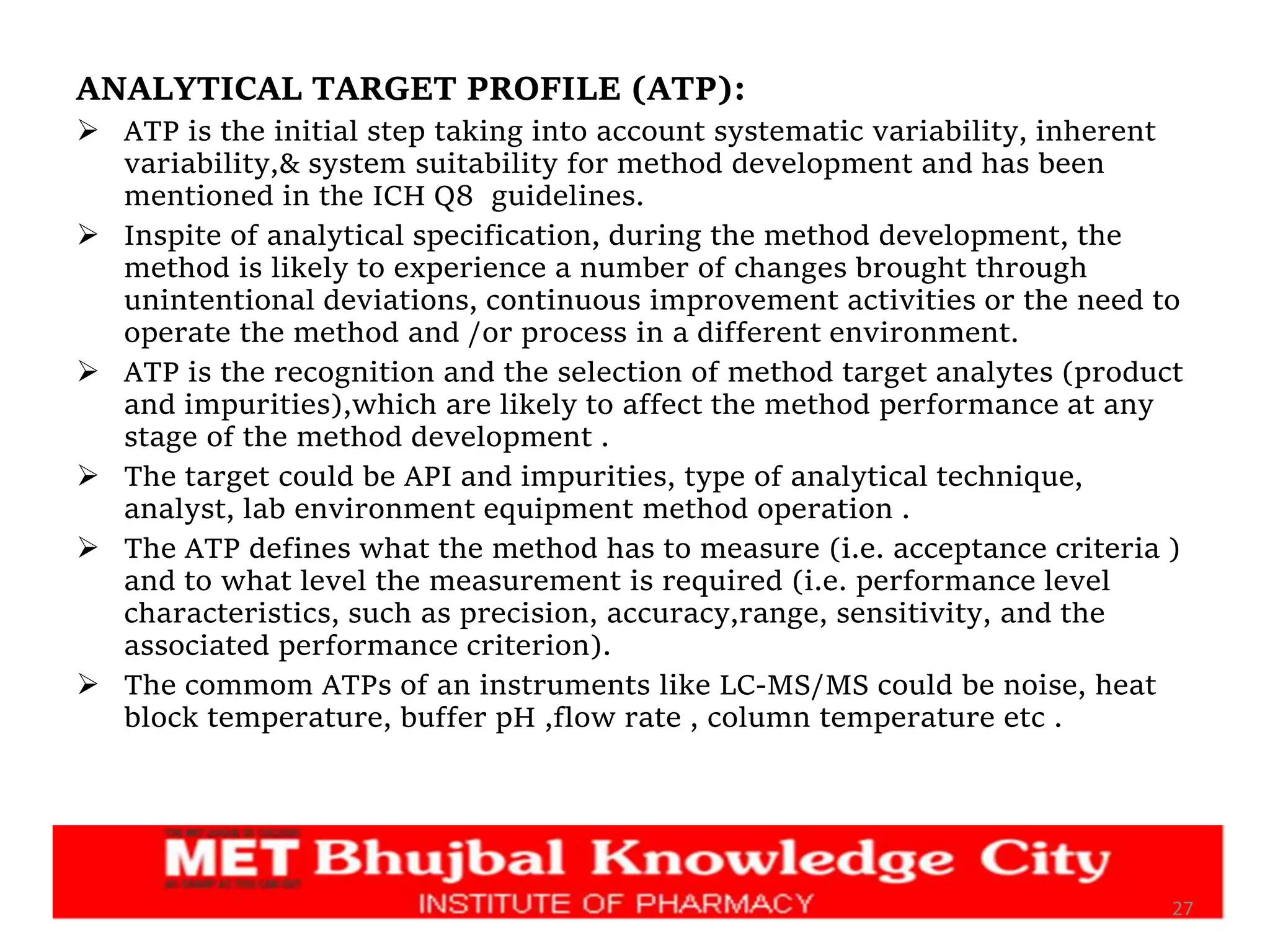 Quality by design in analytical method developmentpptx | PPTX