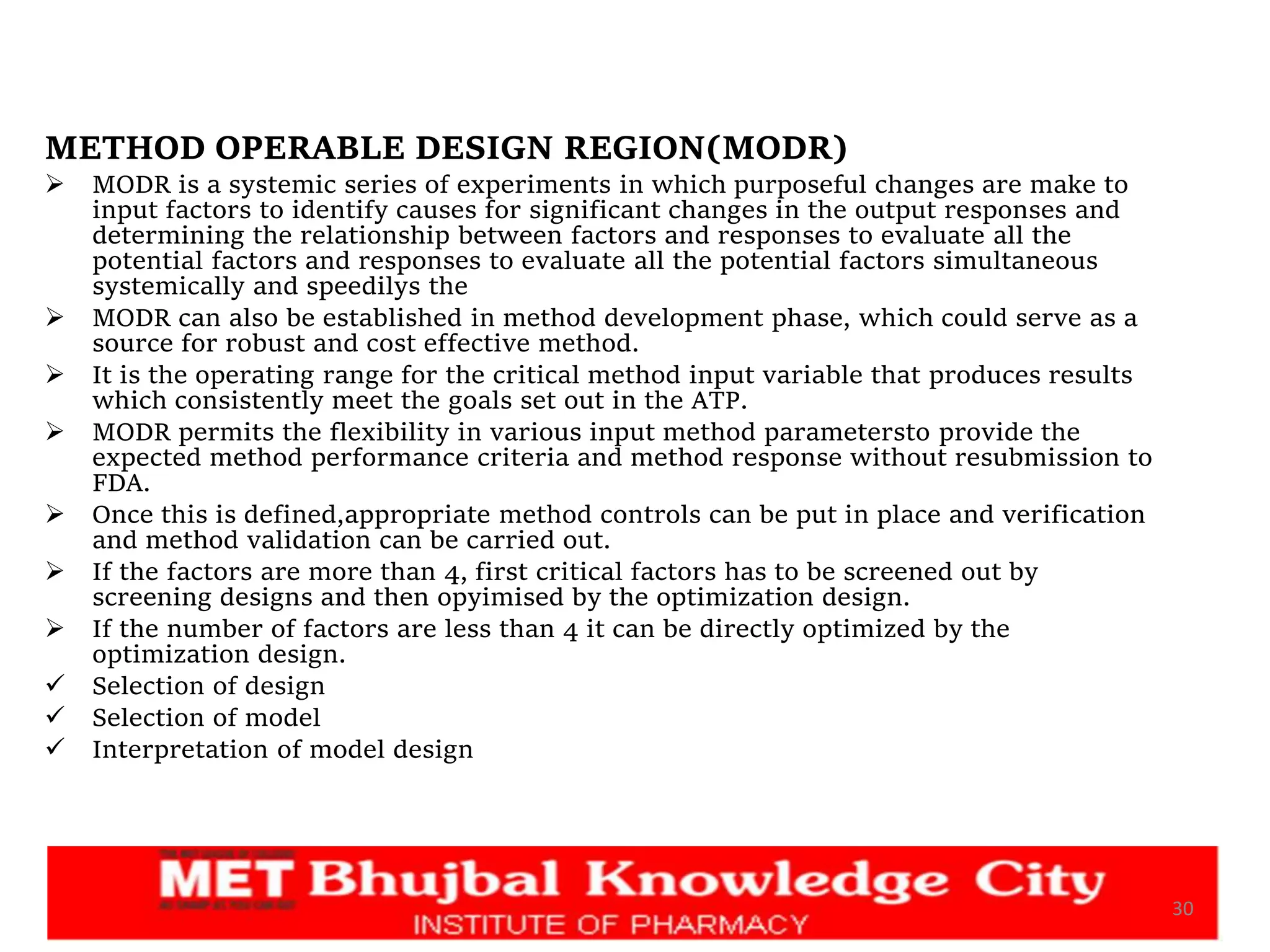 Quality by design in analytical method developmentpptx | PPTX