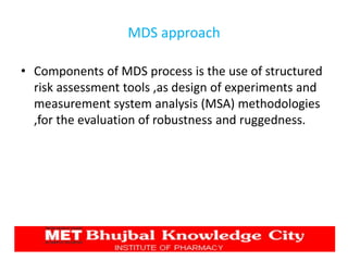 Quality by design in analytical method developmentpptx | PPTX