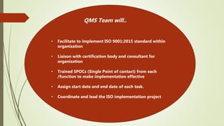 Qms kick off meeting ppt | PPTX