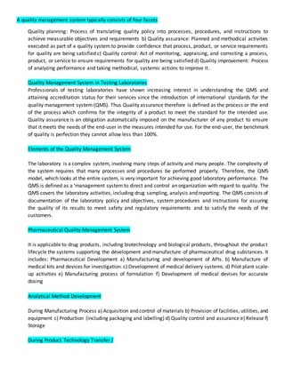 QMS in Manufacturing Industries | DOCX