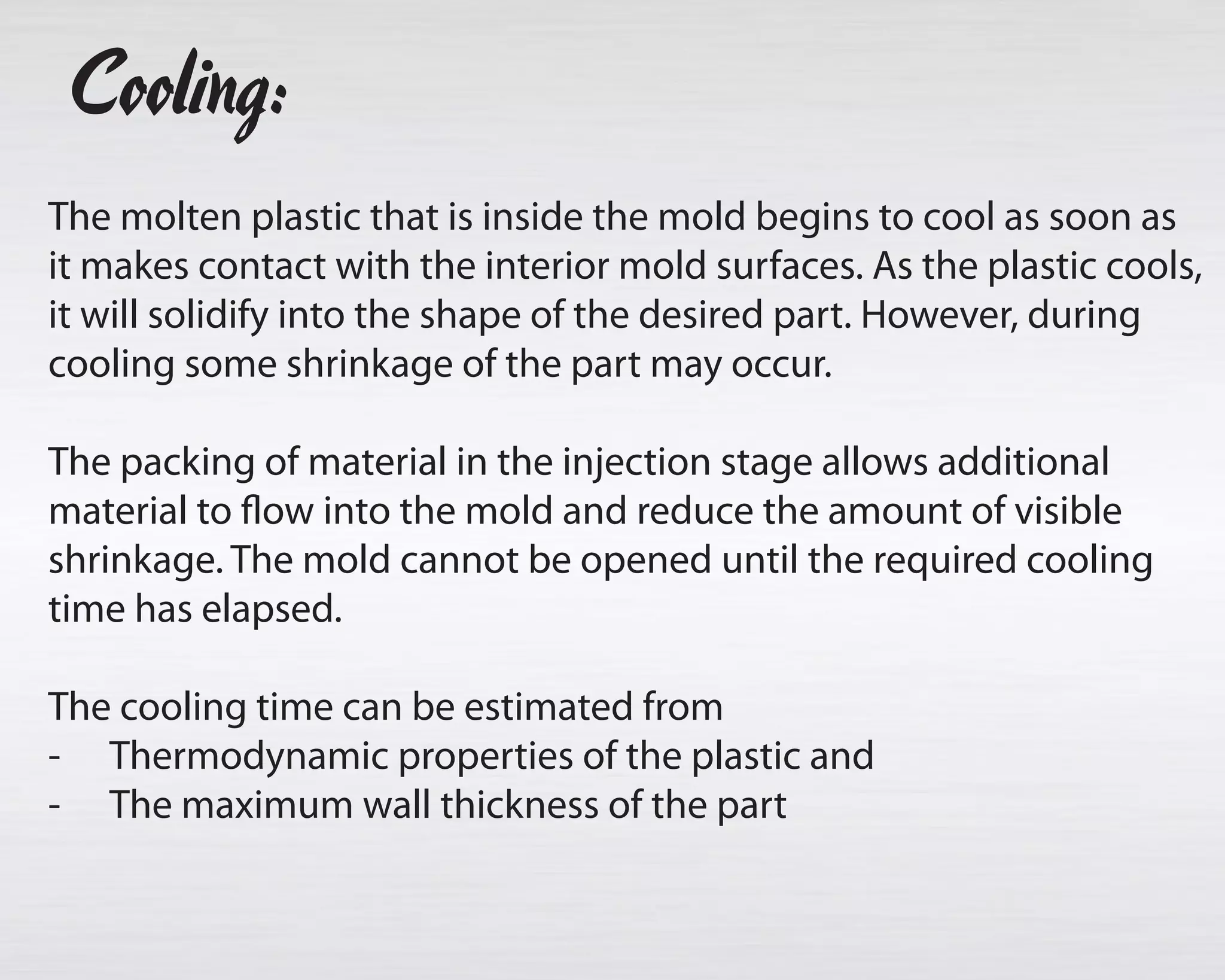 Plastic Injection Molding | PPT