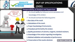 Qms Out of Specifications (oos) | PPSX