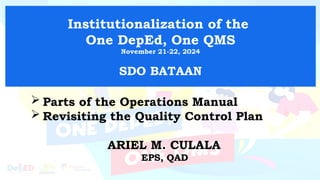 qms orinetation sci city munoz region III | PPTX