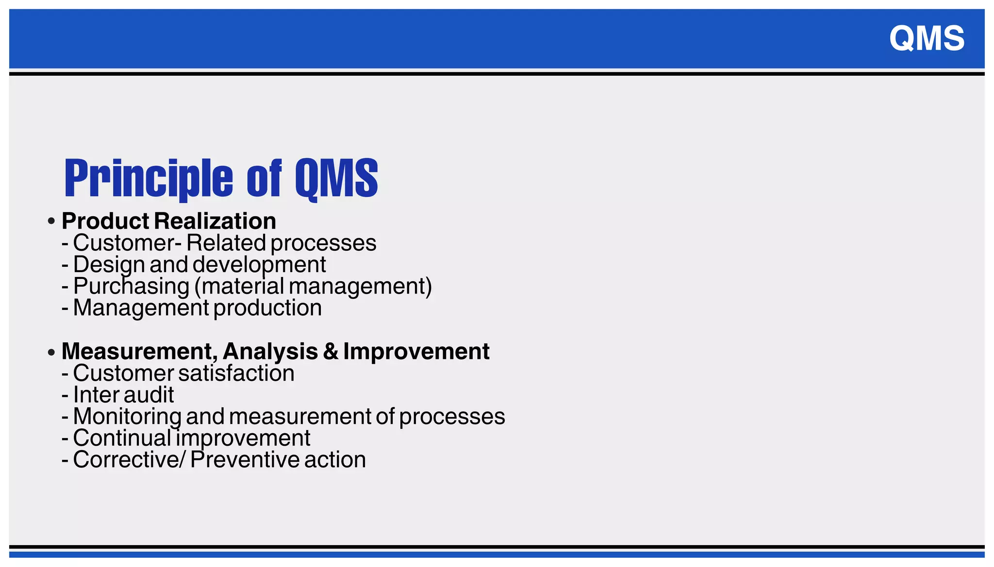 QUALITY MANAGEMENT SYSTEM (QMS) | PDF