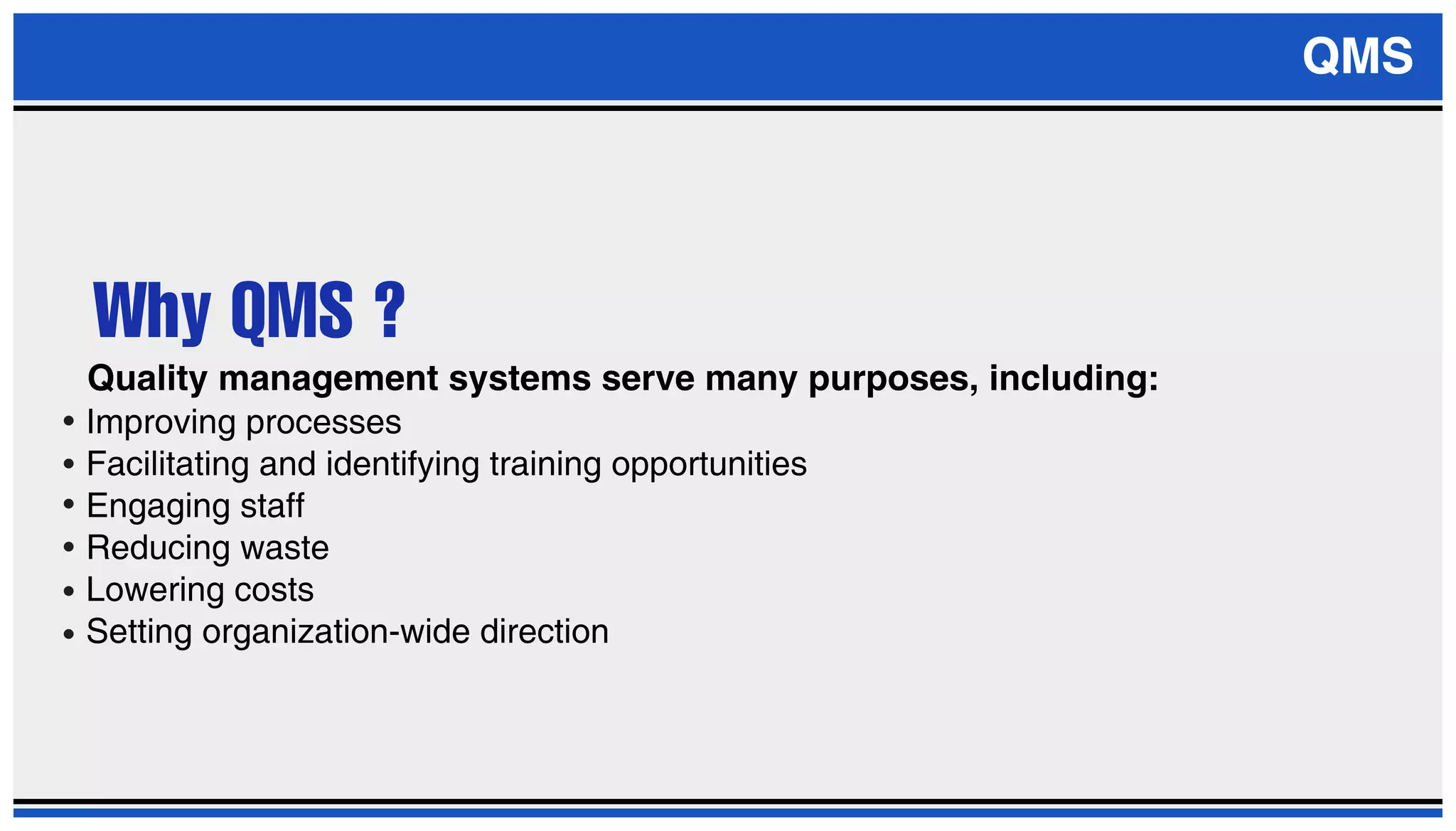 QUALITY MANAGEMENT SYSTEM (QMS) | PDF