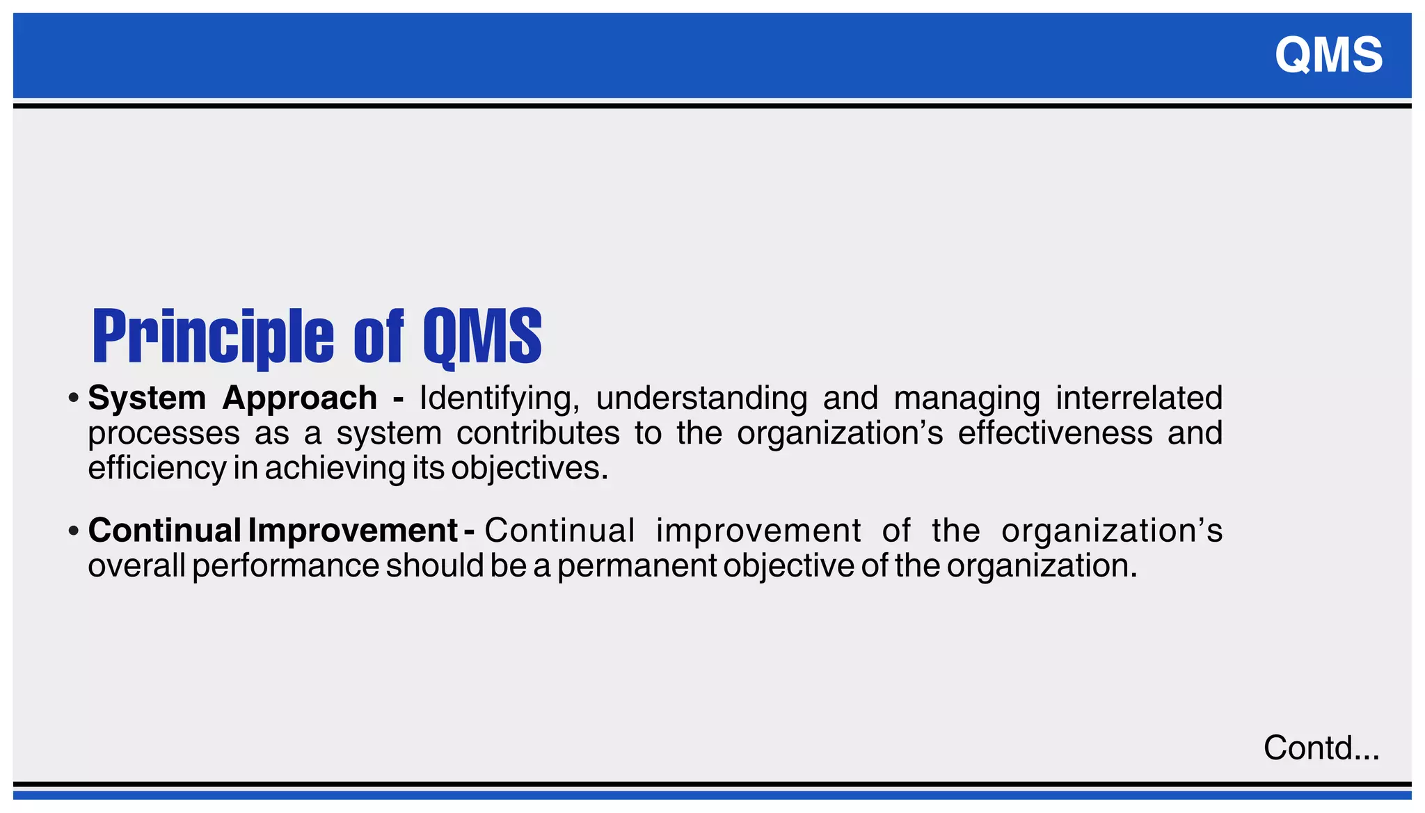 QUALITY MANAGEMENT SYSTEM (QMS) | PDF