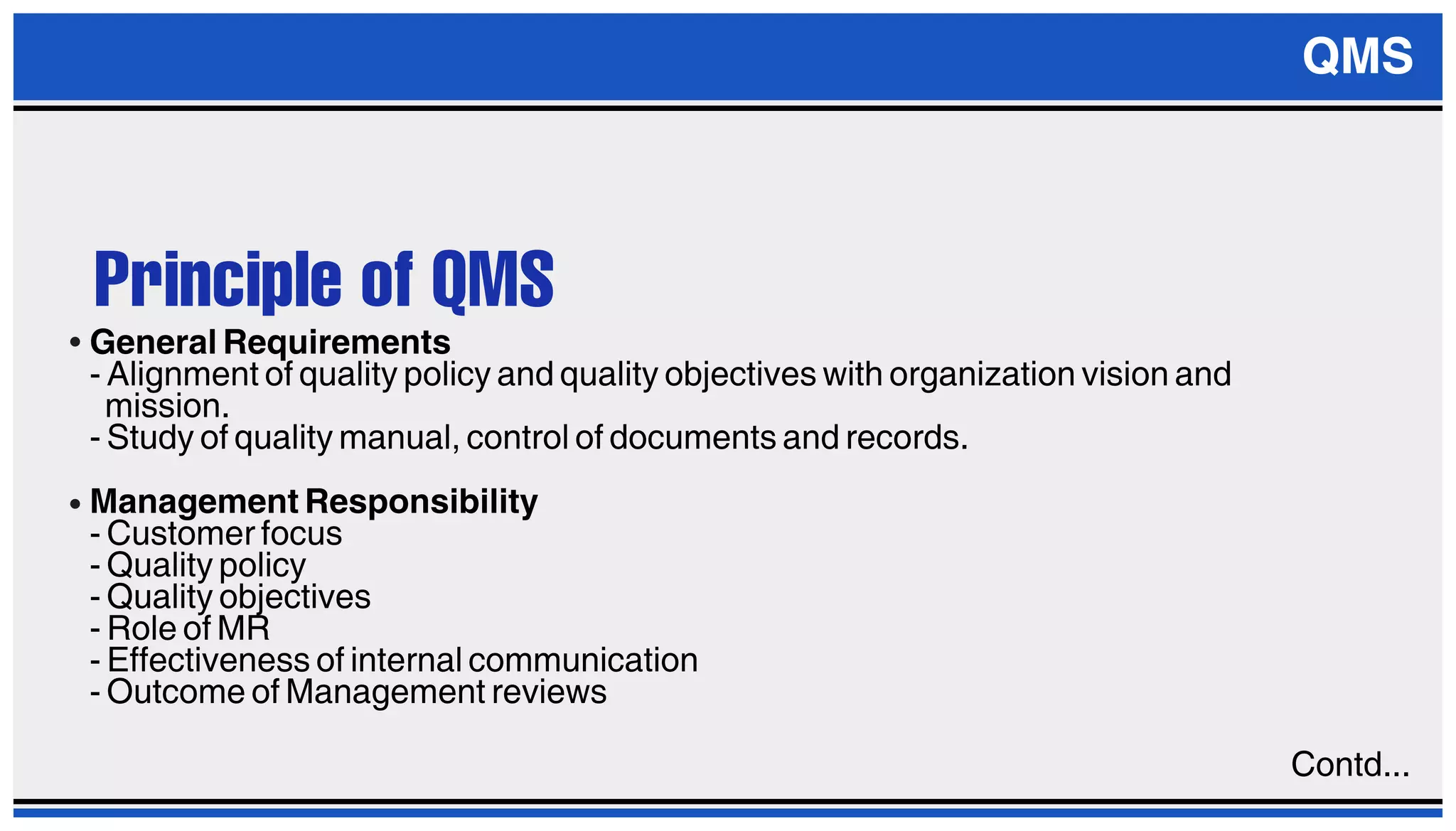 QUALITY MANAGEMENT SYSTEM (QMS) | PDF