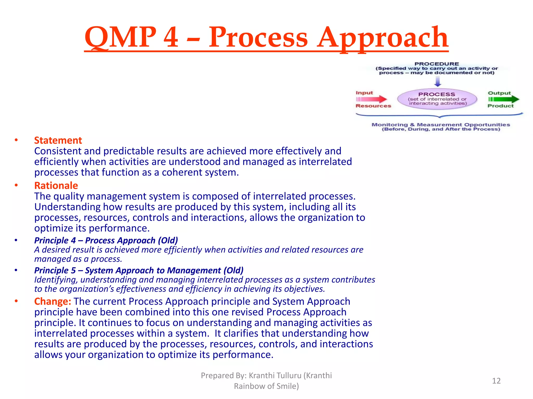 QMS Principles ISO 9001 2015 | PDF