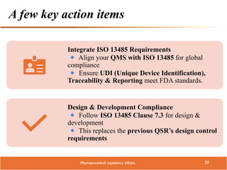 Quality management system regulation (QMSR )Final rule 2024 | PDF