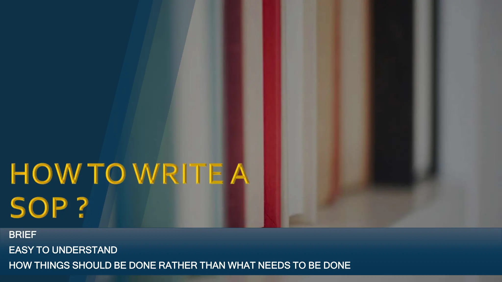 QMS SOP [QUALITY MANAGEMENT SYSTEM - STANDARD OPERATING PROCEDURE] | PPTX