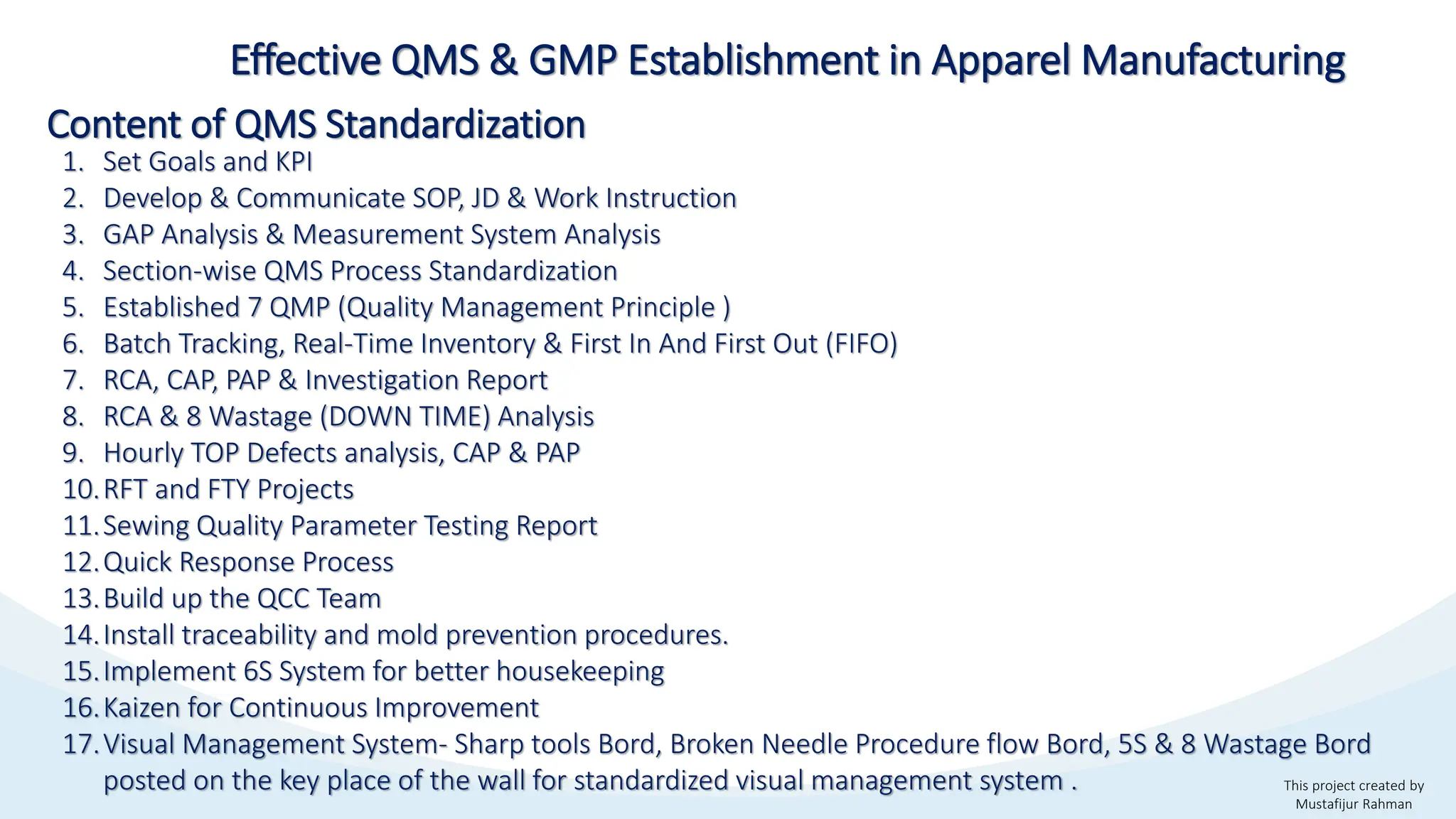 QMS Standardization project for apparel manufacturing.pdf