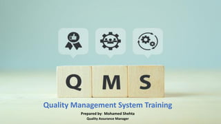 Quality Management System (QMS) Training | PDF