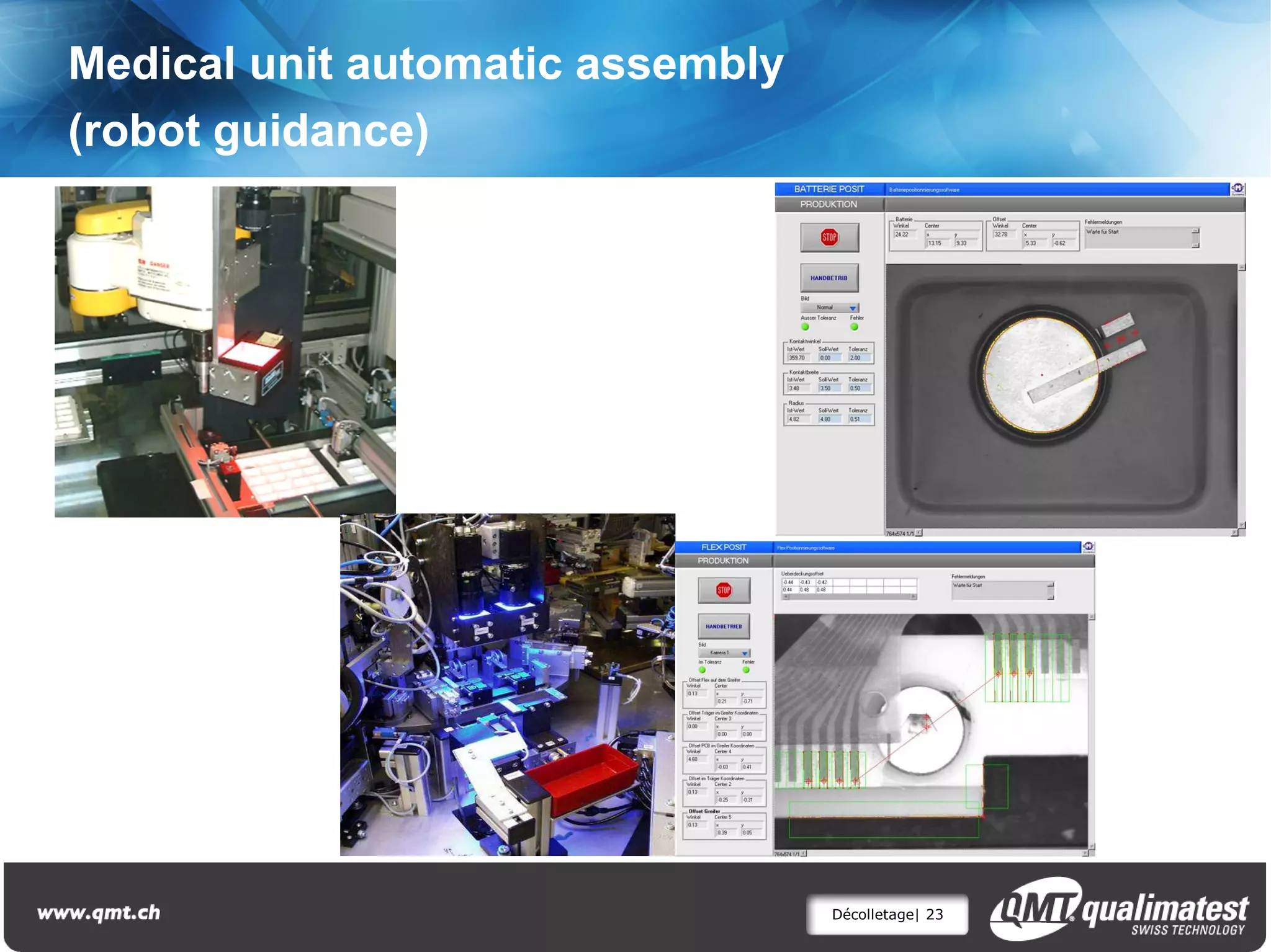 Qualimatest Automatic Quality Control System For Cutting Industry Ppt
