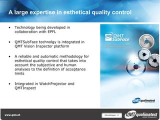 Qualimatest - Automatic quality control system for cutting industry | PPT