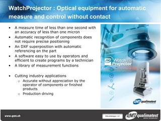 Qualimatest - Automatic quality control system for cutting industry | PPT