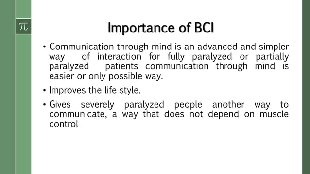 Final thesis presentation on bci | PPTX