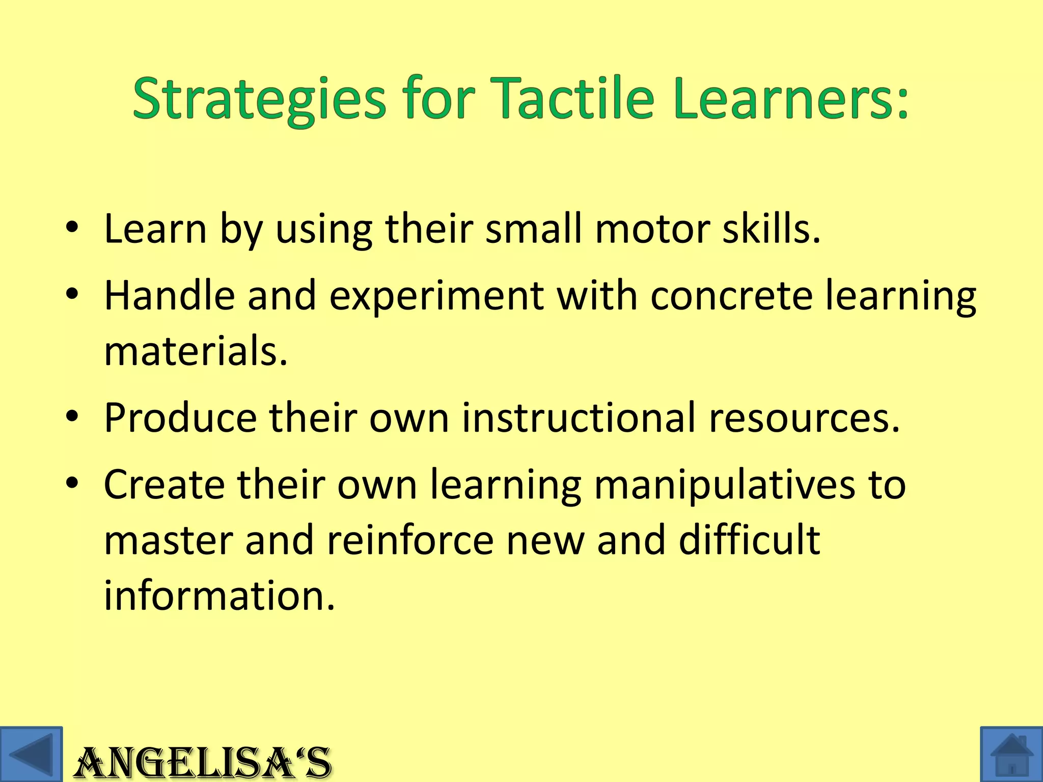 6 Types of Learning Styles | PPTX