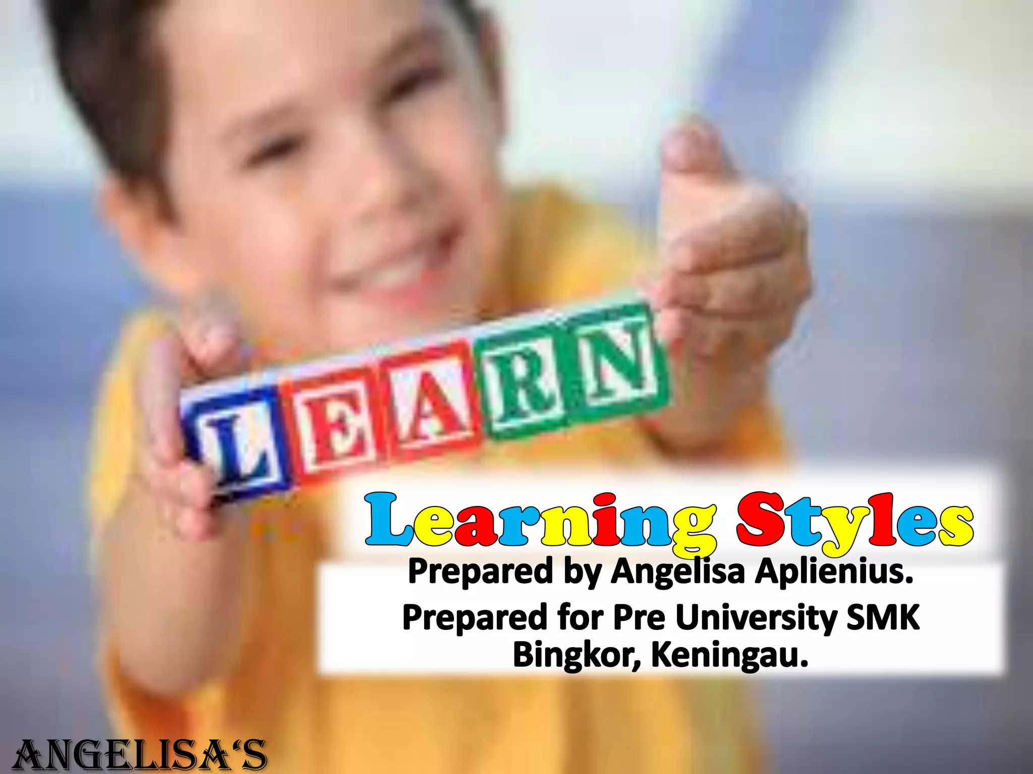 6 Types of Learning Styles | PPTX