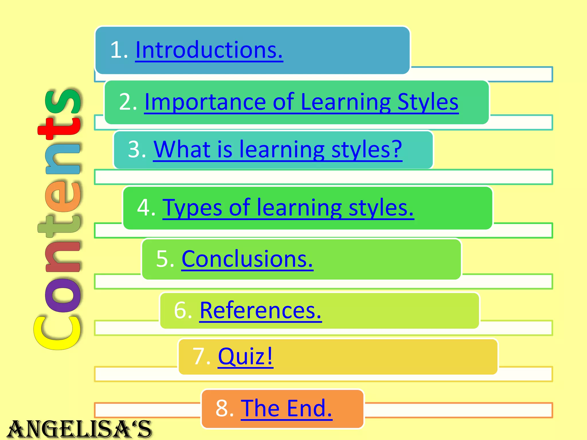 6 Types of Learning Styles | PPTX