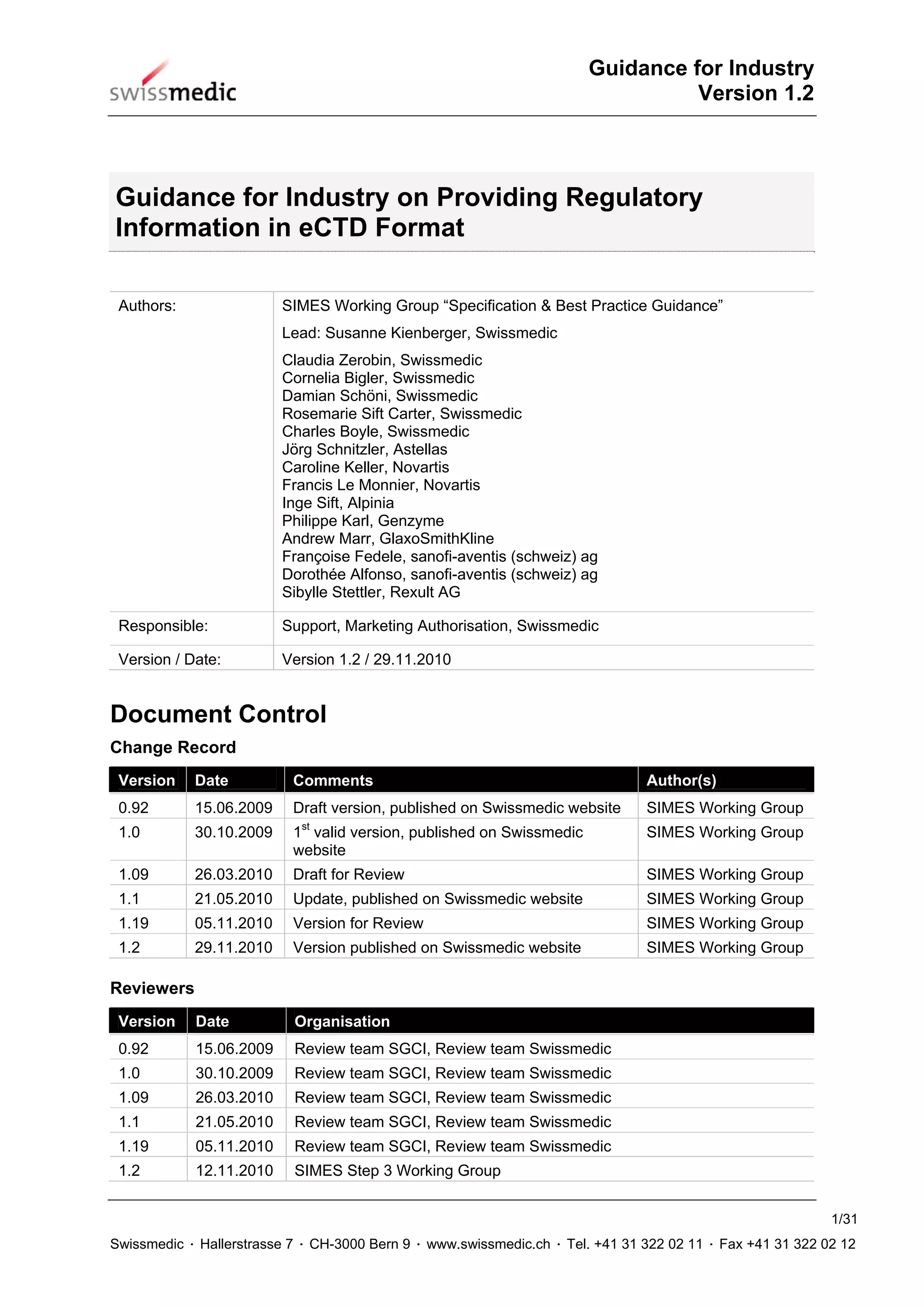 Guidance for Industry on Providing Regulatory Information in eCTD Format | PDF