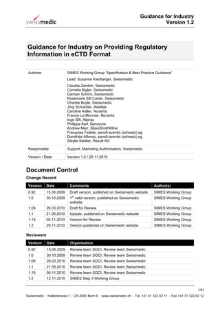 Guidance for Industry on Providing Regulatory Information in eCTD Format | PDF | Desktop ...