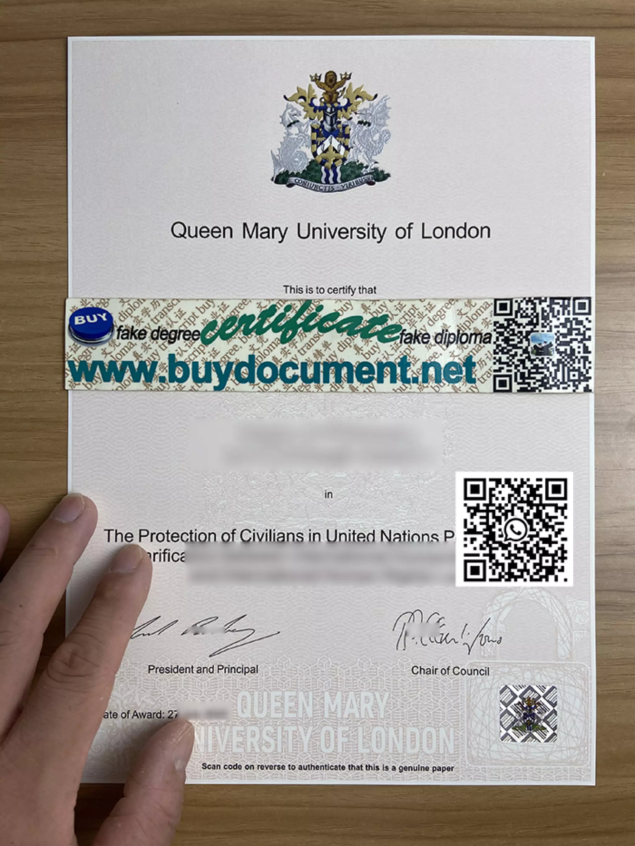 QMUL diploma | PDF