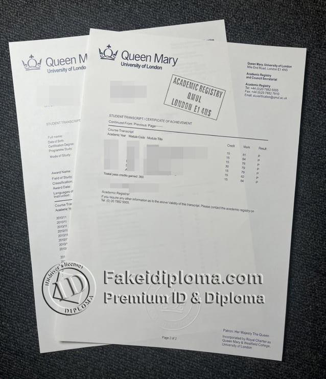 QMUL transcript | PDF