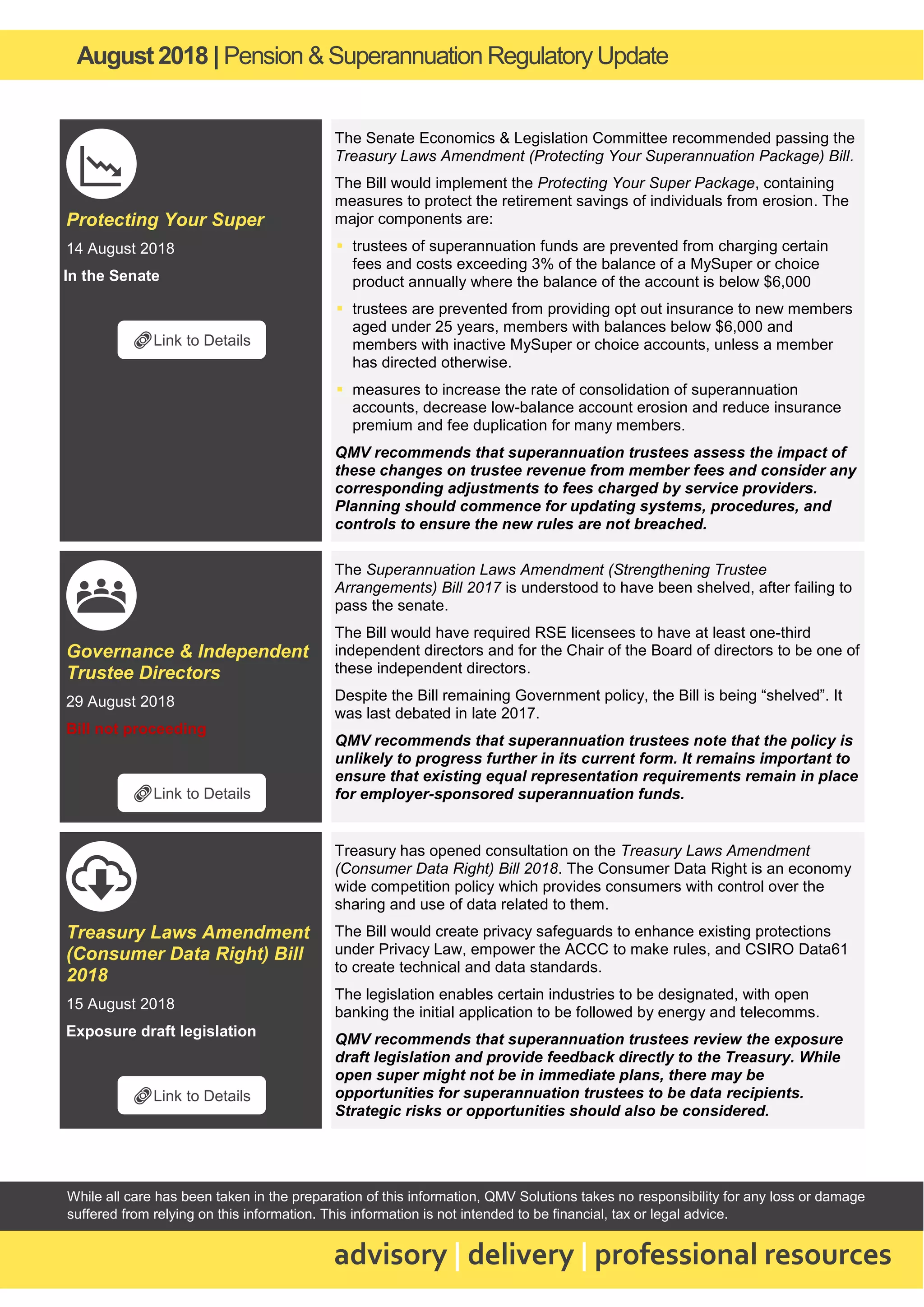 QMV Regulatory Update - August 2018 | PDF