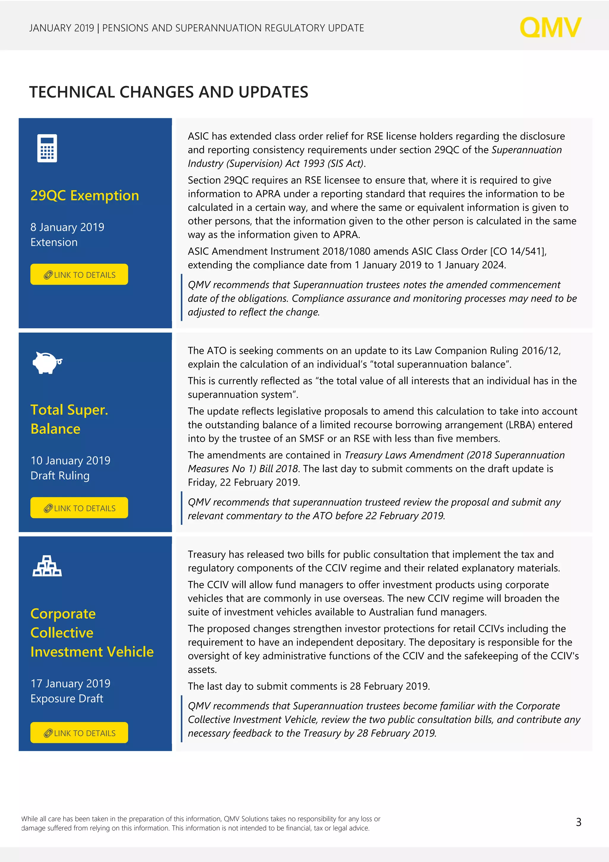 QMV Regulatory Update - January 2019 | PDF