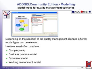 Quality management with ADONIS:Community Edition | PPT