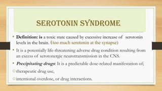 Serotonin syndrome and its management.pptx