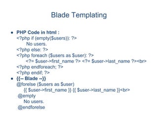 Laravel5 Introduction and essentials | PPT