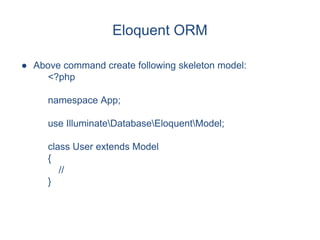 Laravel5 Introduction and essentials | PPT