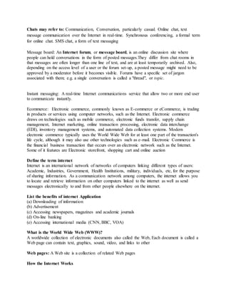 introduction to computer | DOCX | Computing | Technology & Computing