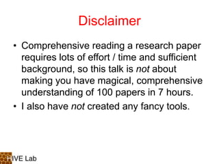 QnDReview: Read 100 CHI Papers in 7 Hours | PPT