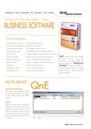QnE Business Software Brochure | PDF