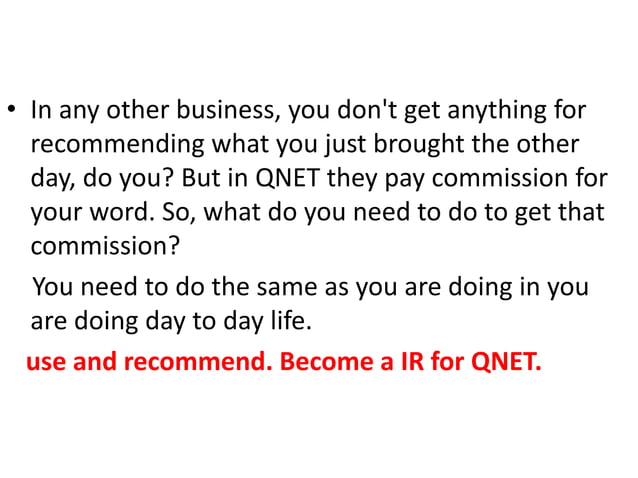 Qnet businesspresentation | PPT