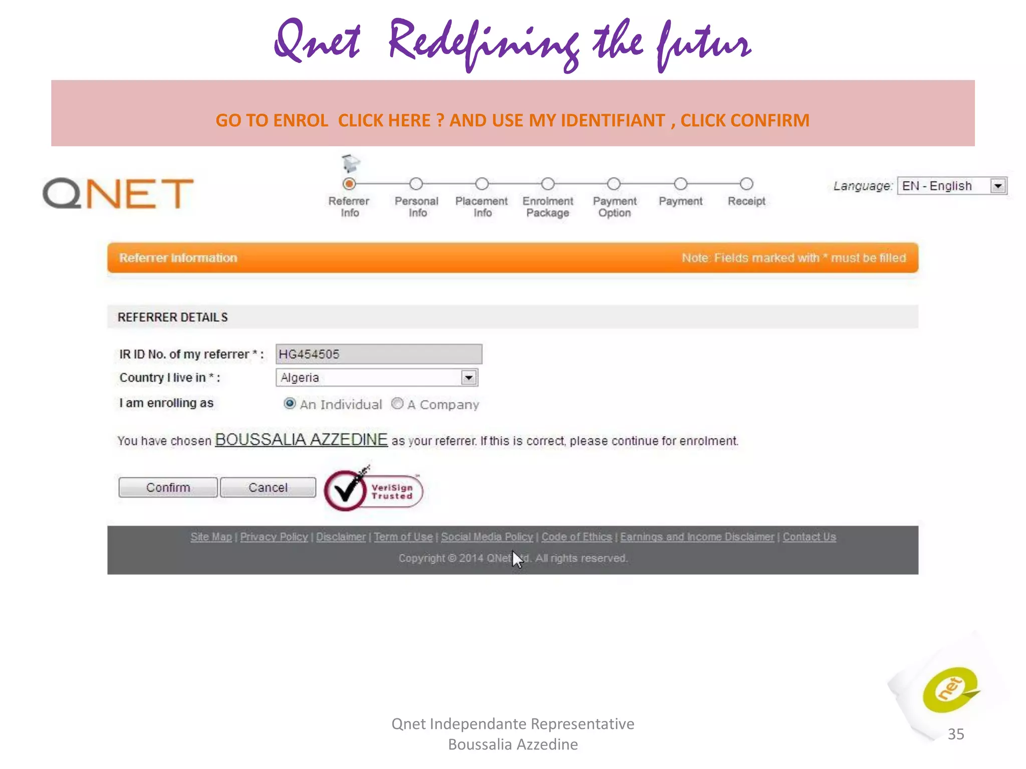 Qnet complan and registration | PPT