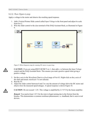 Qnet dc motor control demo guide | PDF