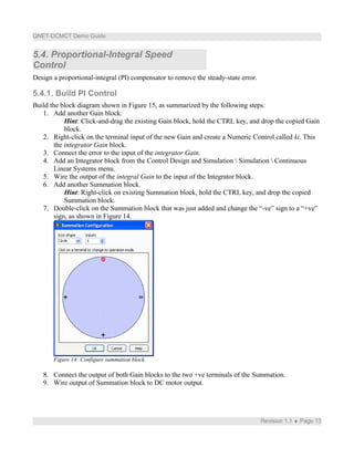 Qnet dc motor control demo guide | PDF