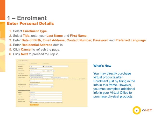 QNET's Three Stage Enrolment | PPTX